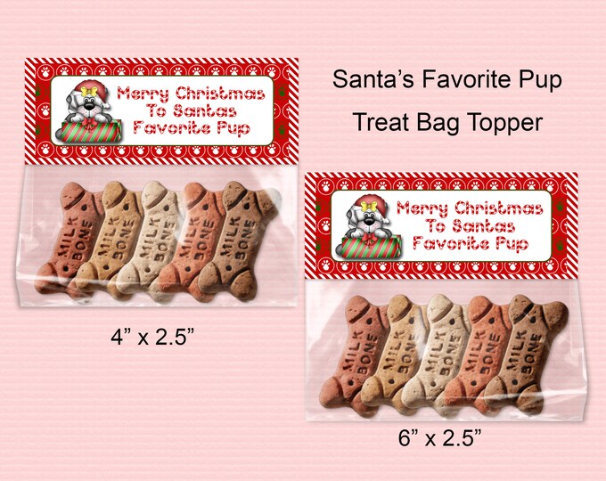 DIY Christmas Gift for Dog Digital Bag Topper BG006 - Etsy