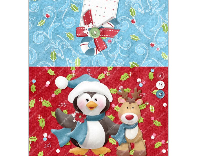 Digital Printable Christmas Popcorn Wrapper Instant Download Party ...