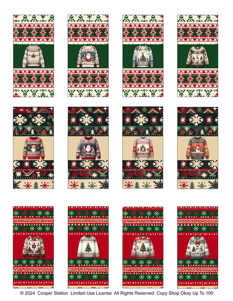 Printable Digital Christmas Chocolate Miniature Candy Bar Wrappers ...