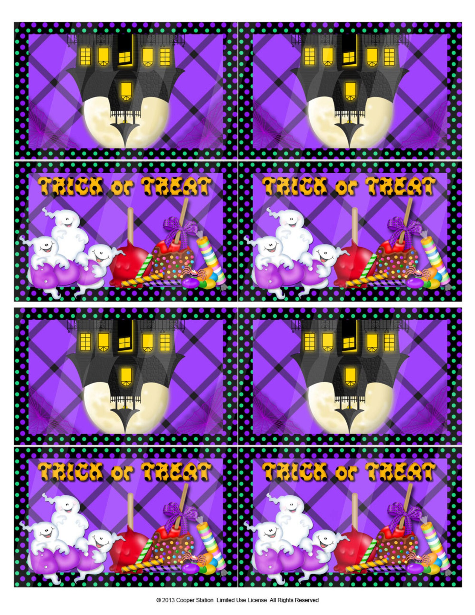 Digital Halloween Bag Topper | Etsy