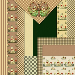 Digital Scrapbook Paper Pack Digital Download Cats Theme DP017 - Etsy