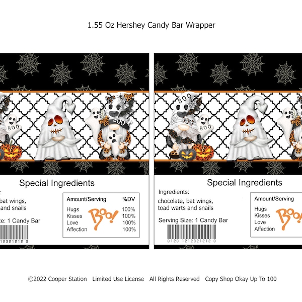 Candy Wrapper Halloween - Etsy