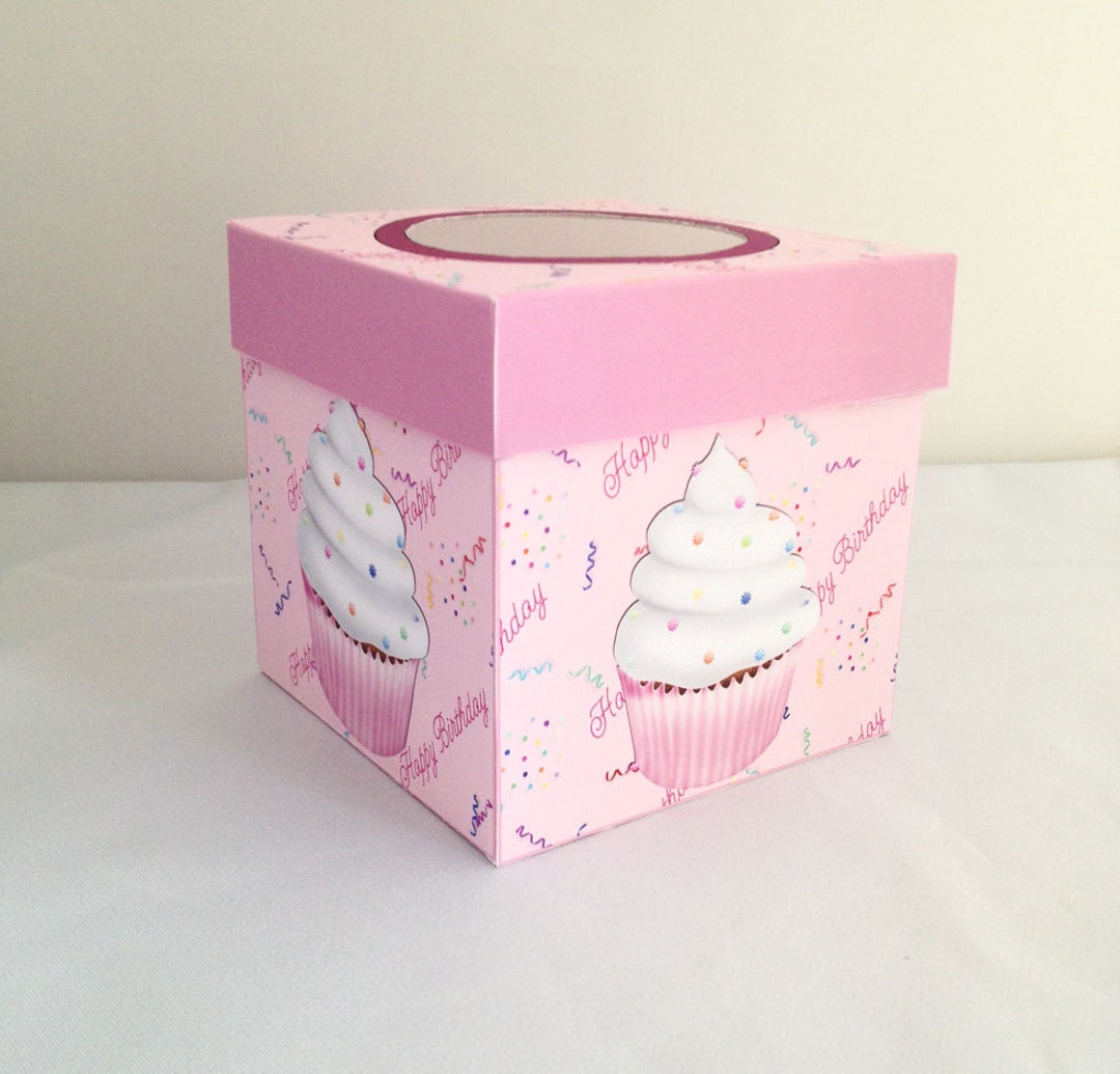 Digital Cupcake Box Vanilla Cupcake Theme - Etsy