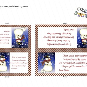 DIY Snowman Poop Digital Bag Toppers BG008 - Etsy