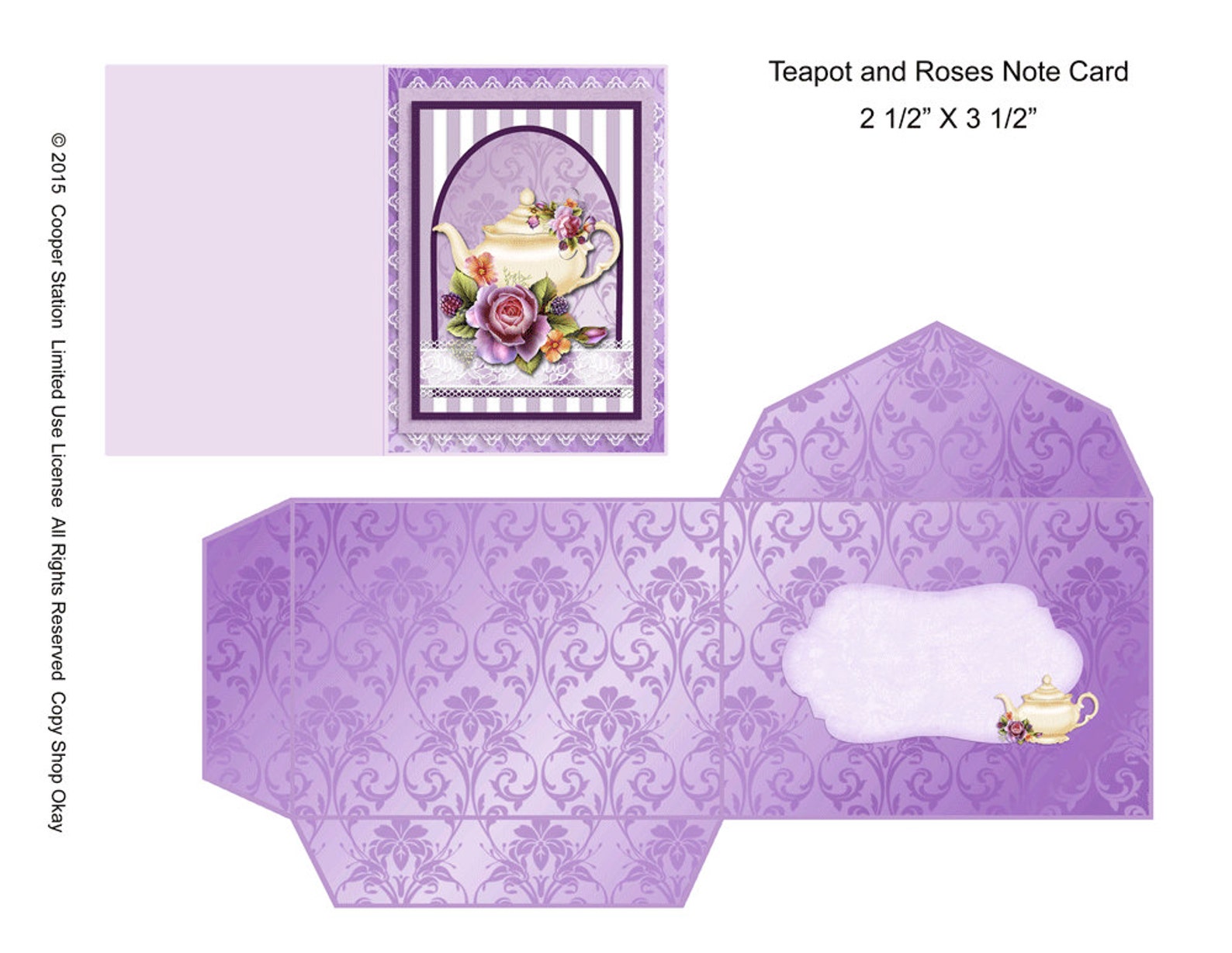 Printable Digital Note Card With Envelope | Etsy