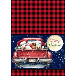 Digital Printable Christmas Popcorn Wrapper - Christmas Cows - Red ...