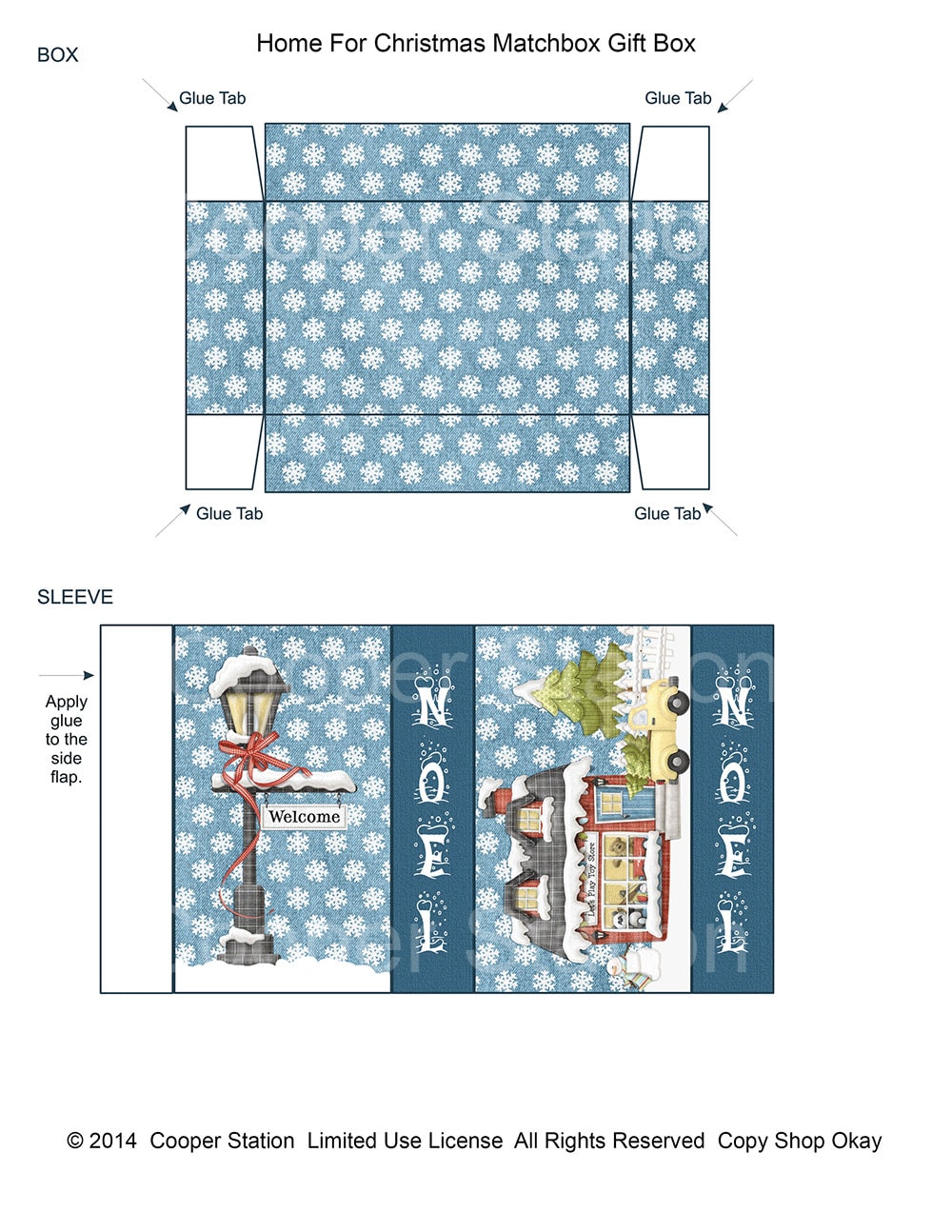 Digital Printable Christmas Matchbox Treat Box Home for the - Etsy Denmark