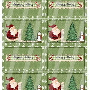 Digital Printable Bag Topper Happy Holiday Theme - Etsy