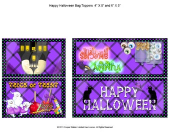 Eye Hope You Have A Happy Halloween. Printable Halloween Treat Bag ...