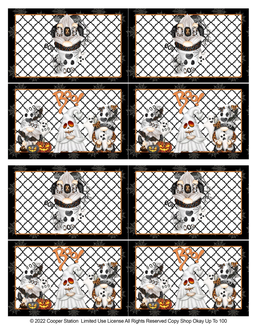 Digital Printable Halloween Bag Topper 4x5 Digital Bag Topper Treat Bag ...