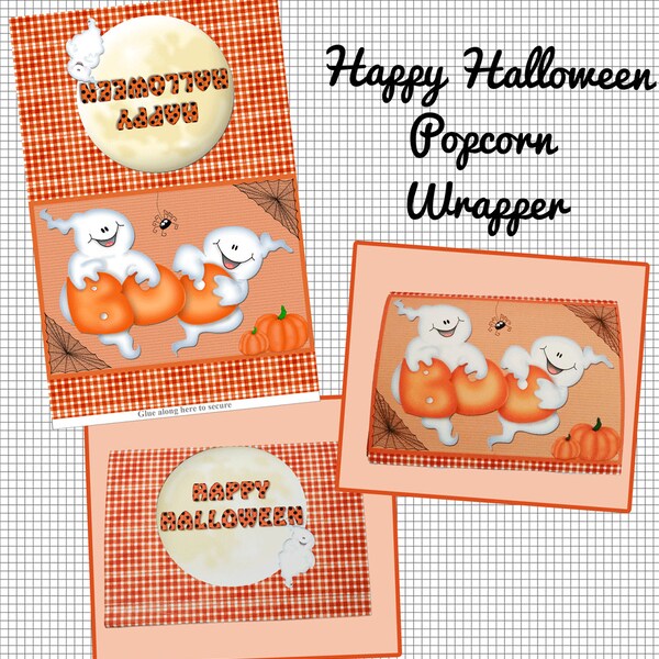 Halloween Popcorn Wrapper - Etsy