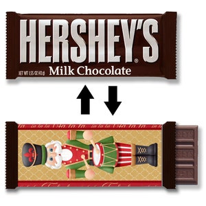 Digital Candy Bar Wrapper Instant Download Christmas Candy Wrapper ...