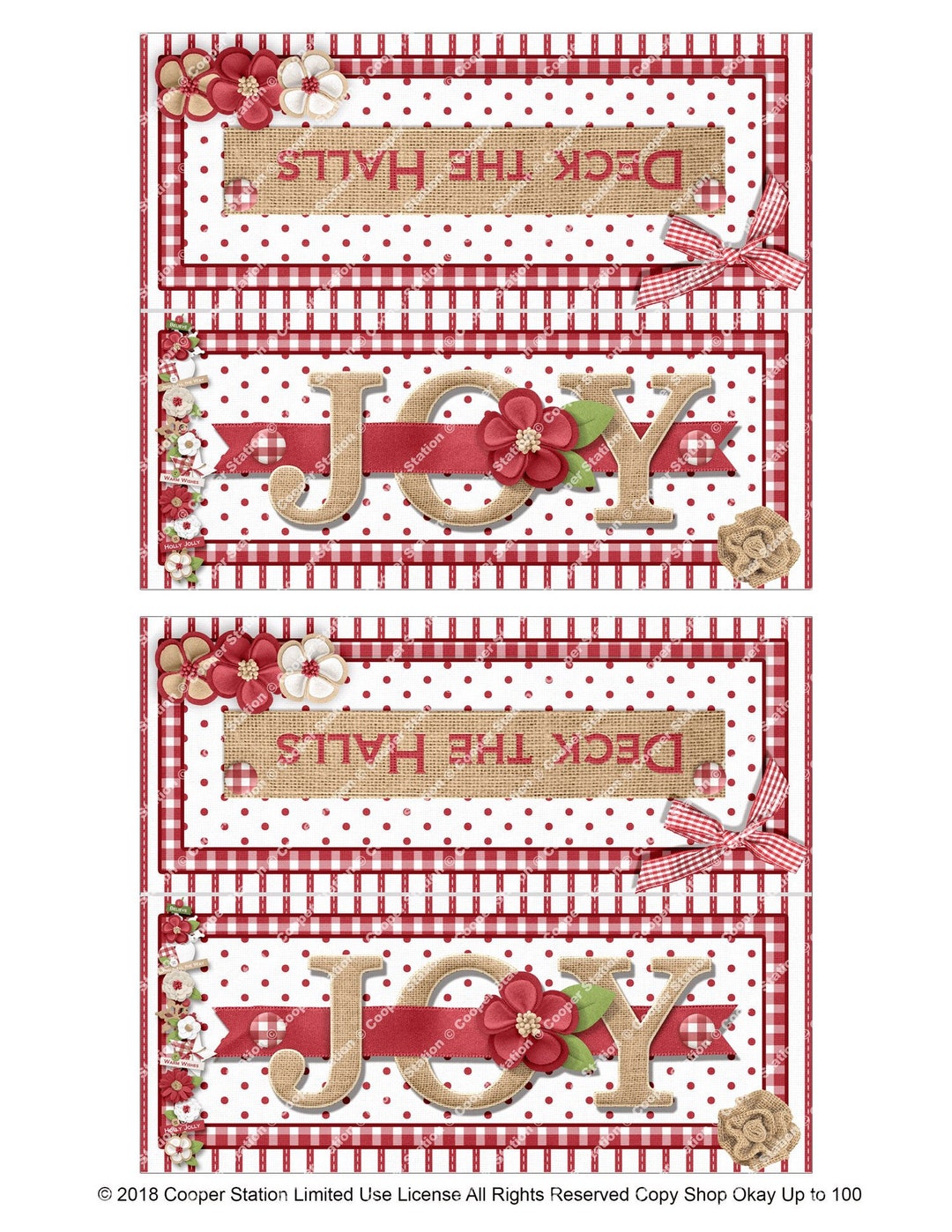 Digital Printable Christmas Bag Topper-treat Bag Toppers-christmas ...