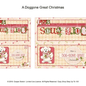 Digital Printable Treat Bag Toppers - Christmas Printable Bag Topper ...