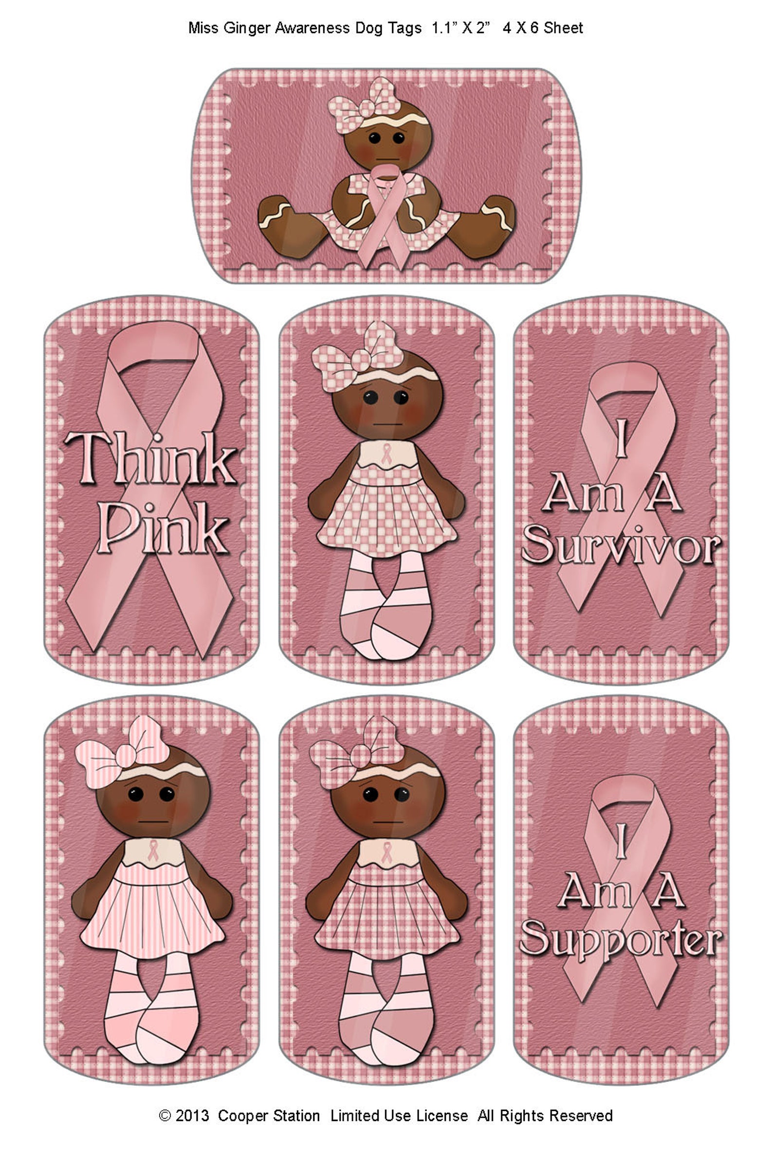 Digital Awareness Printable Dog Tag Images | Etsy