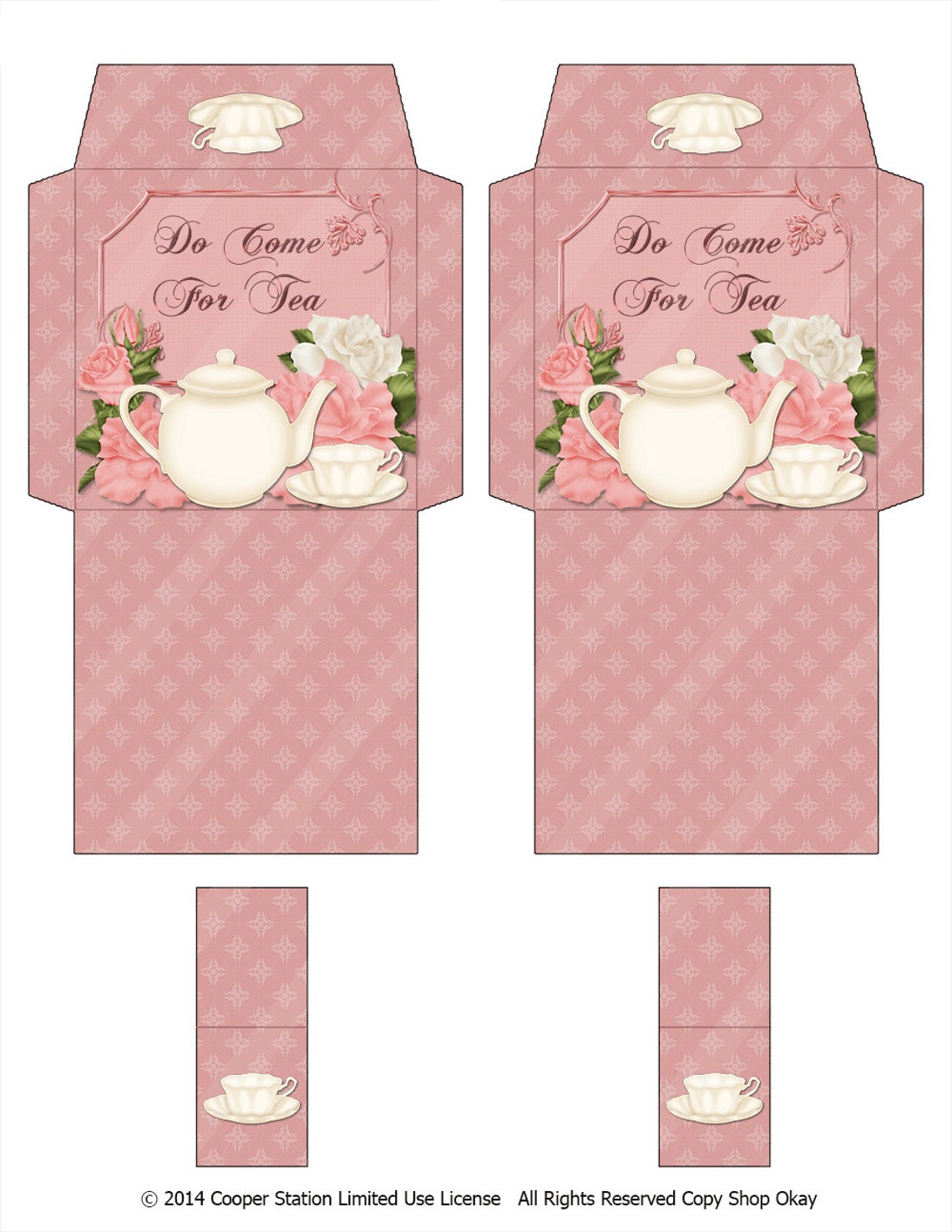 Digital Printable Tea Bag Wrapper - Etsy
