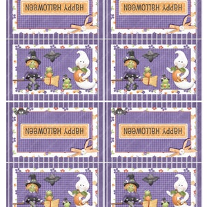 Digital Halloween Bag Topper - Witch Bag Topper - Halloween Treat Bag ...