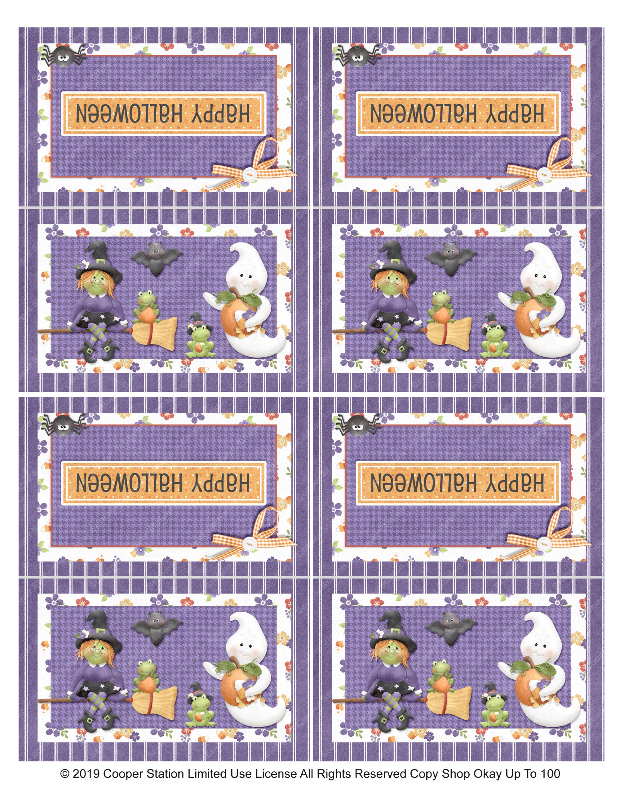 Digital Halloween Bag Topper - Witch Bag Topper - Halloween Treat Bag ...