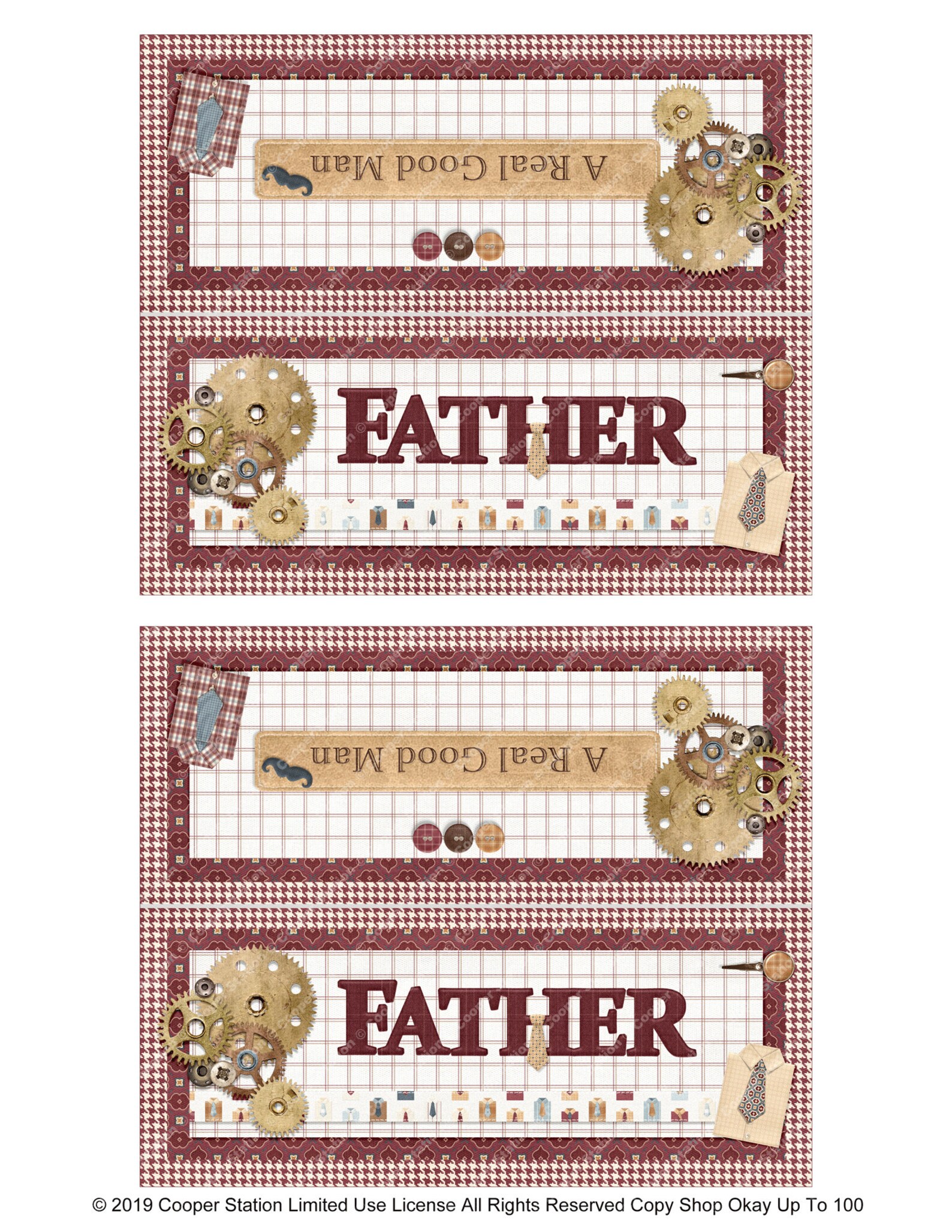 Printable Father's Day Bag Topper Digital Bag Topper | Etsy