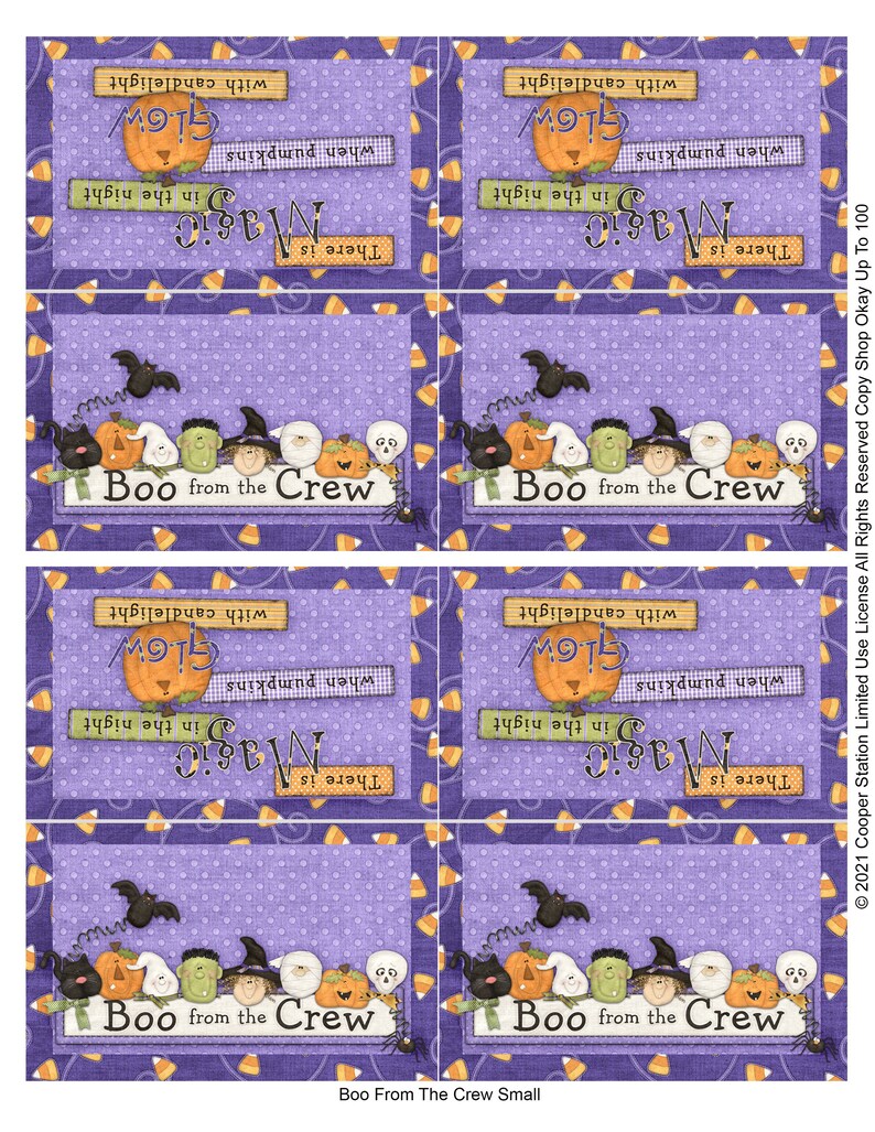 Digital Halloween Bag Topper - Ghost Candy Bag Topper - Treat Bag ...