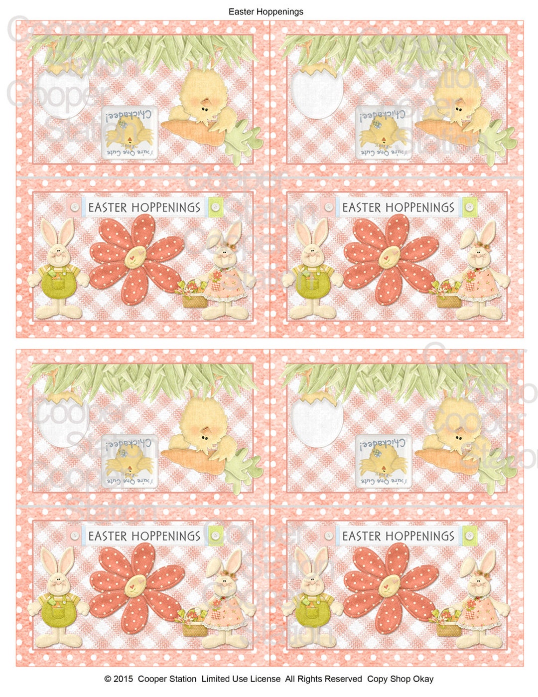 Printable Digital Easter Bag Toppers - Etsy