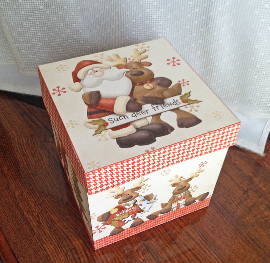 Digital Christmas Gift Box - Etsy