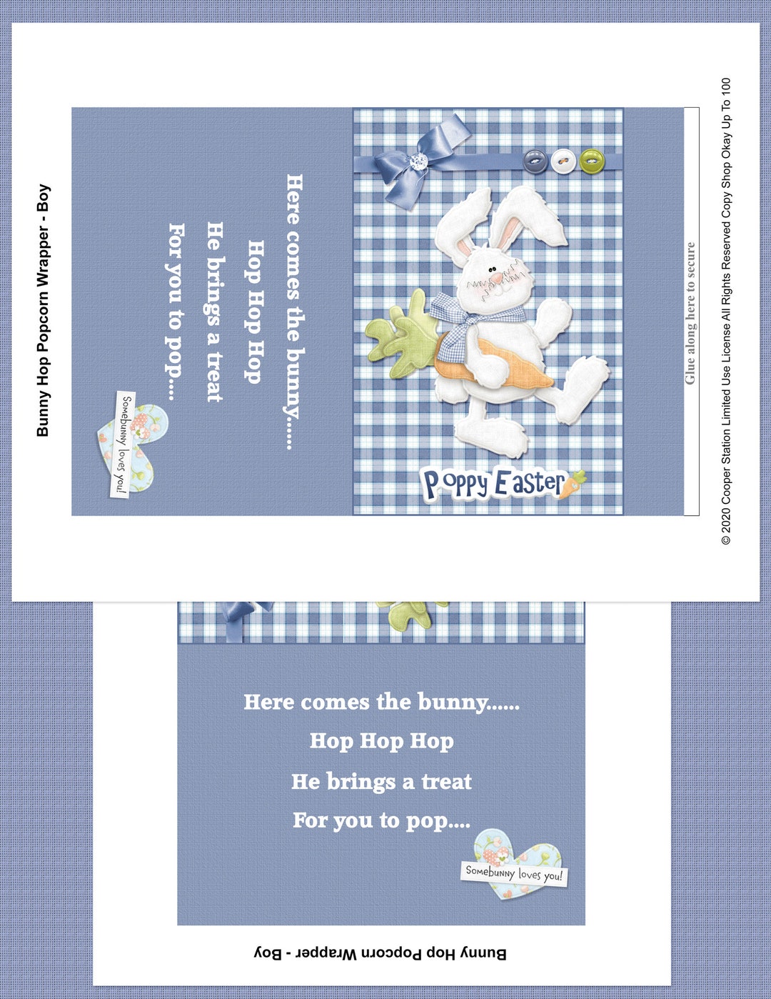 Digital Printable Easter Popcorn Wrapper - Instant Download - Party ...