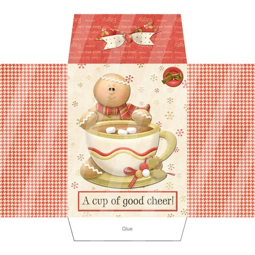 DIY Printable Hot Chocolate Envelope Gingerbread Theme - Etsy