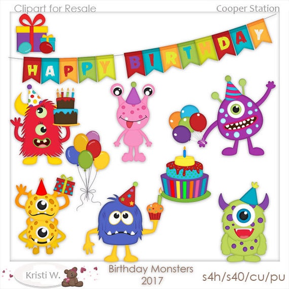 Monster Birthday Clip Art Little Monster Birthday Party 54484543 PNG