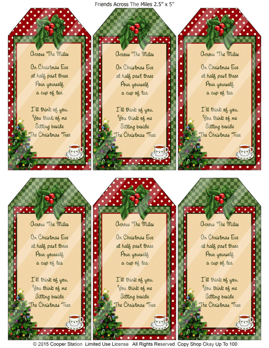 Printable Digital Gift Tag Bookmark or Card Insert | Etsy