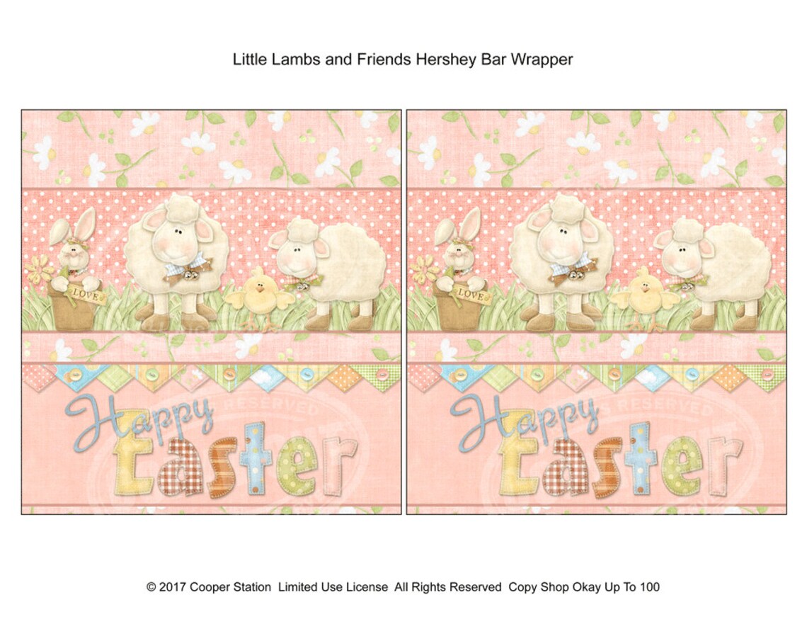Printable Digital Easter Candy Bar Wrapper 002 1.55 Oz Size - Etsy