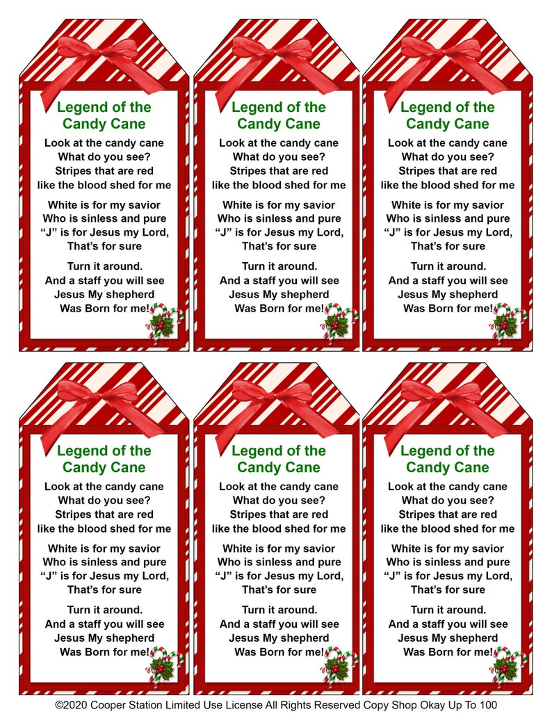 Digital Printable Assorted Large Holiday Gift Tags - Legend of the ...
