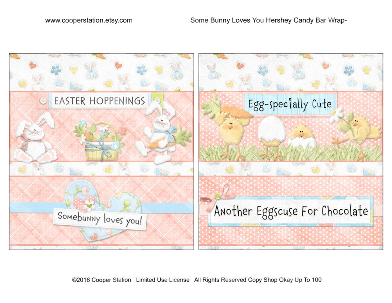 Printable Digital Easter Chocolate Bar Candy Wrapper 1. 55 Ounce Some ...