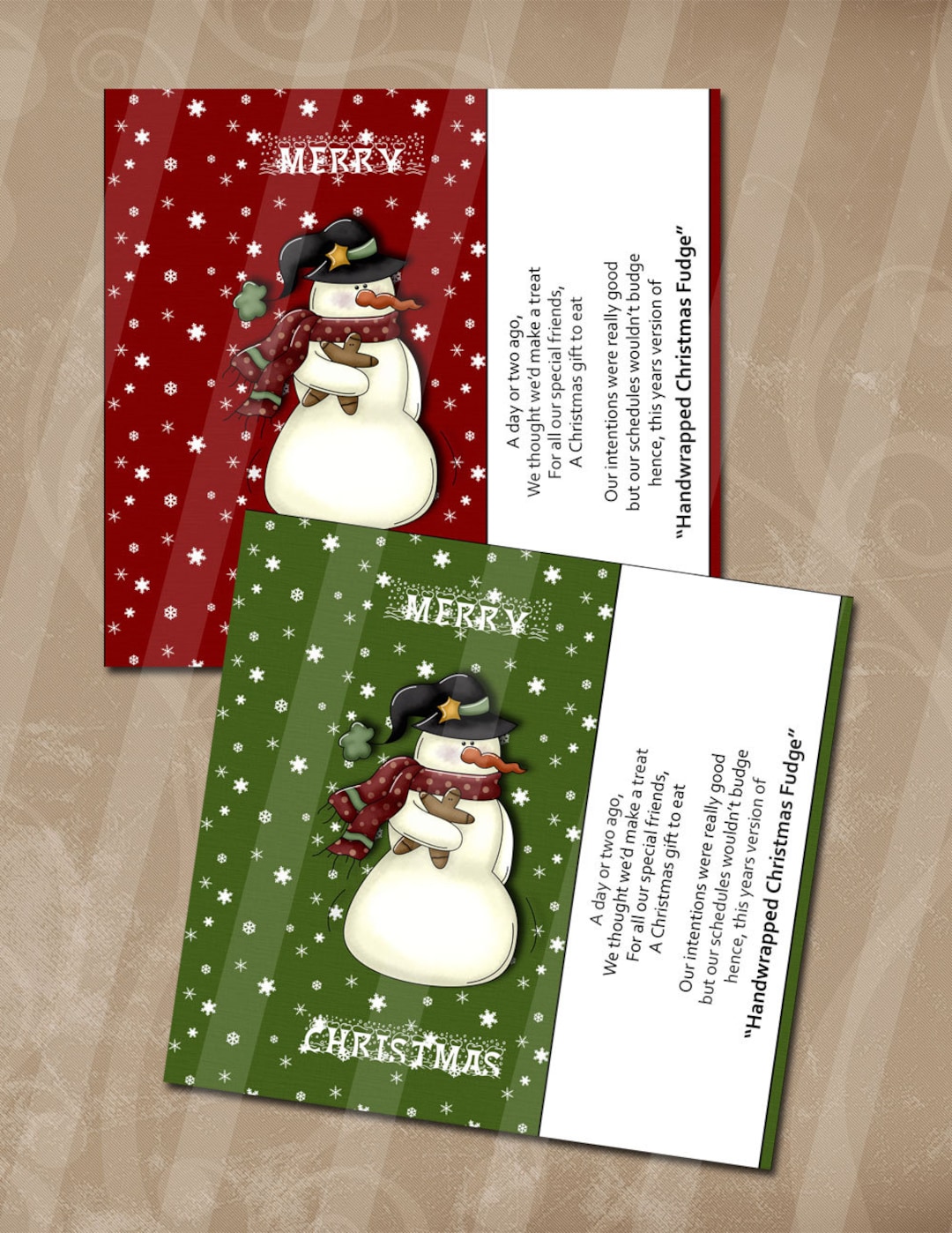 Digital Candy Bar Wrappers Instant Download Christmas Fudge - Etsy