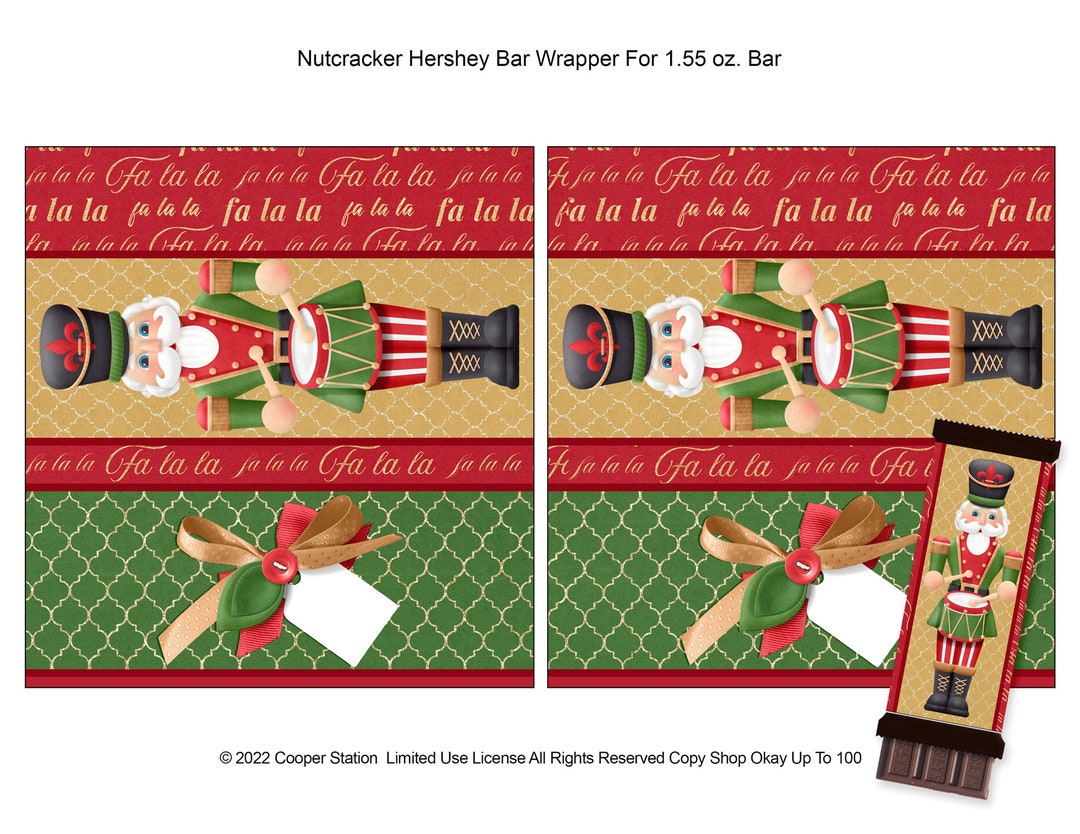 Digital Candy Bar Wrapper- Instant Download - Christmas Candy Wrapper ...
