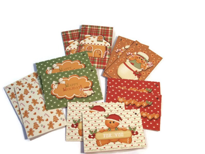 DIY Gingerbread Folding Gift Tags F001A - Etsy