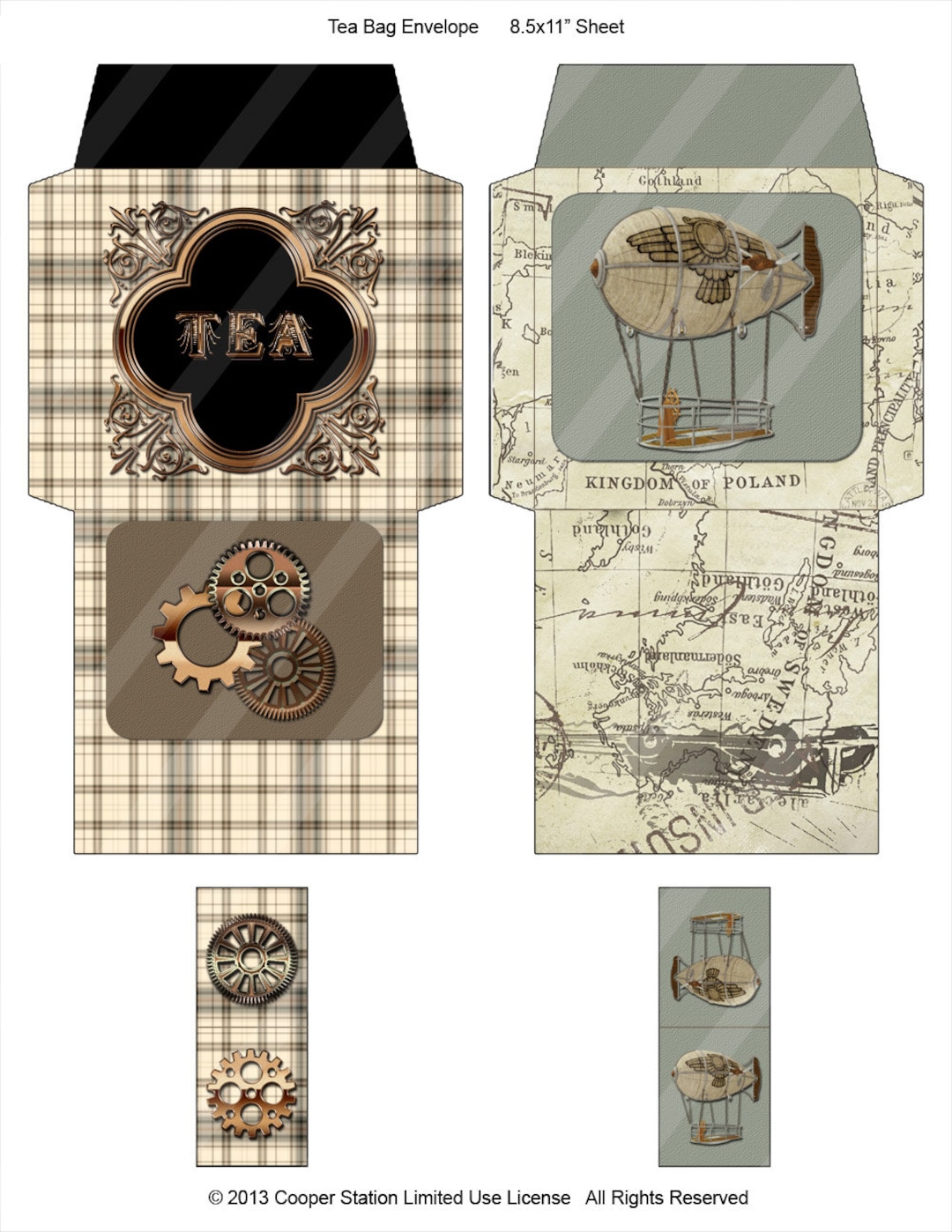 Steampunk Styletea Bag Wrapper - Etsy