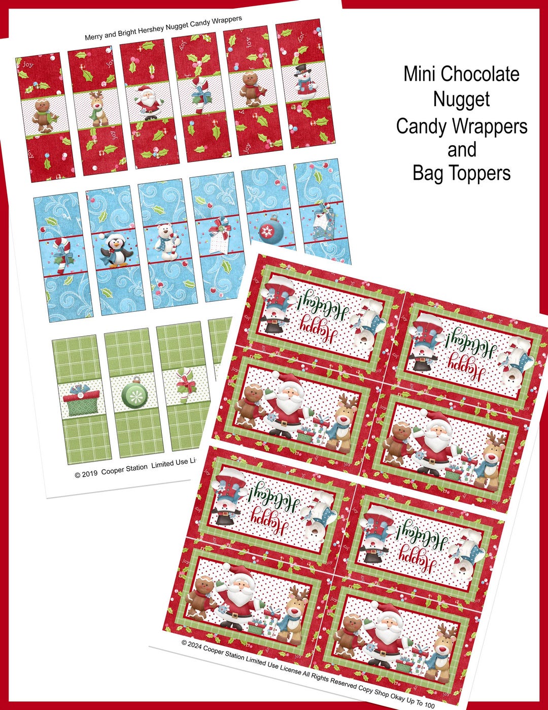 Digital Printable Chocolate Nuggets Candy Wrappers and Toppers ...