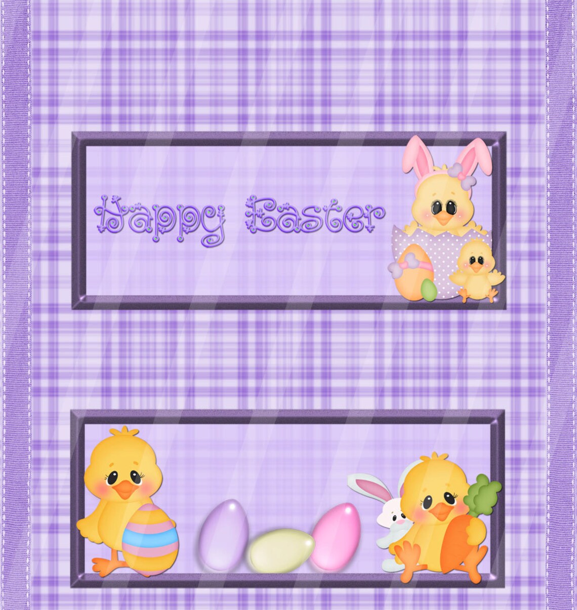 Two Digital Printable Easter Candy Bar Wrappers - Etsy