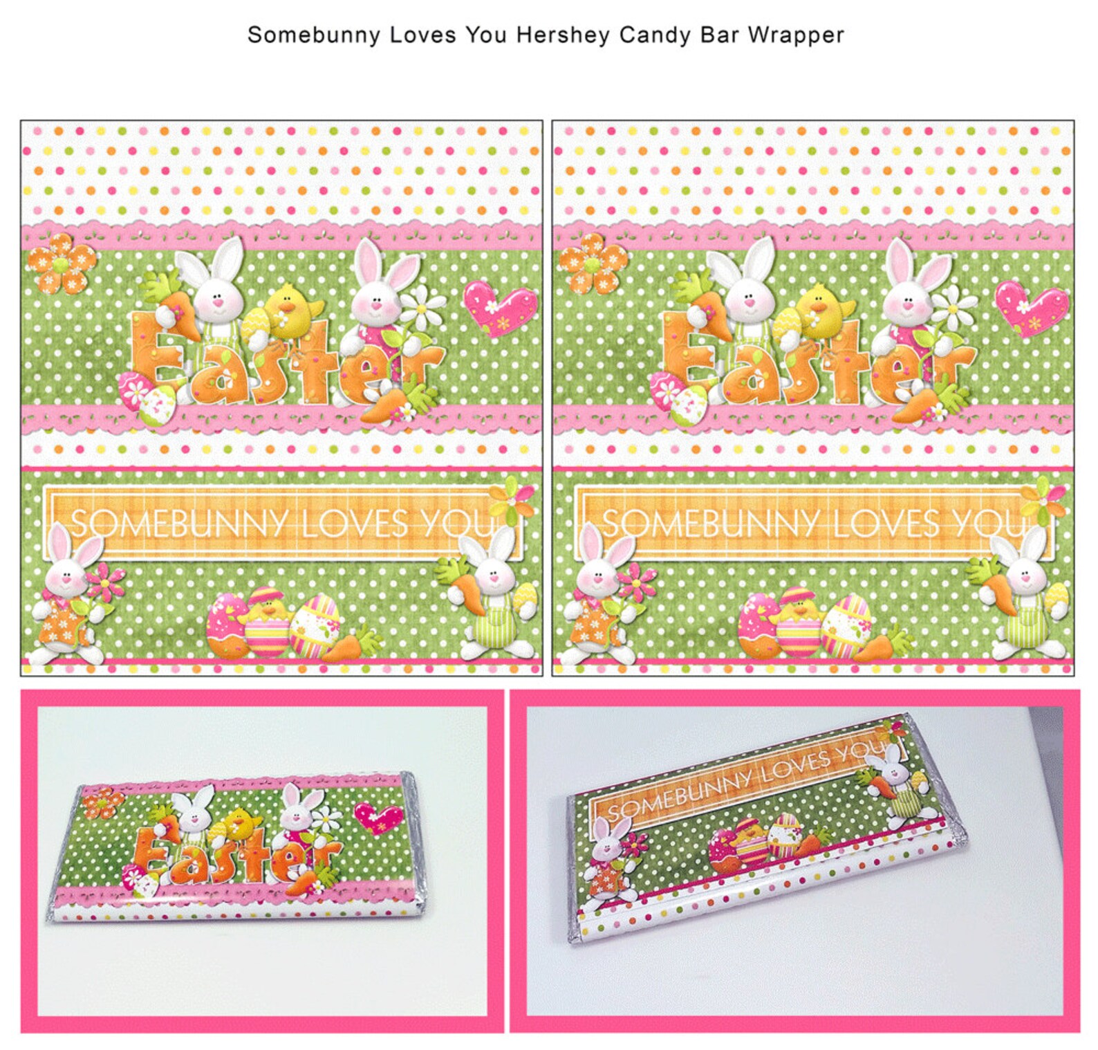 Printable Digital Easter Candy Bar Wrapper 002 1.55 Oz Size - Etsy