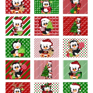 Digital Printable Happy Penguins Holiday Chocolate Miniature Candy Bar ...
