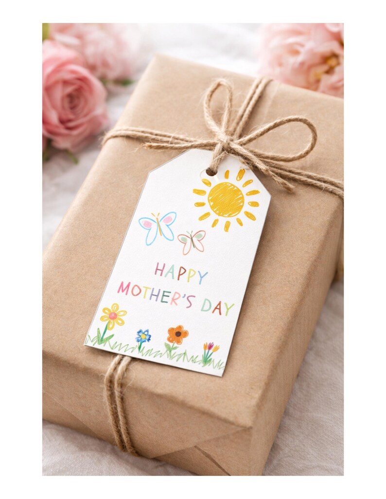 Mother's Day Gift Tags Printable | Editable Canva Tag Template | Happy ...