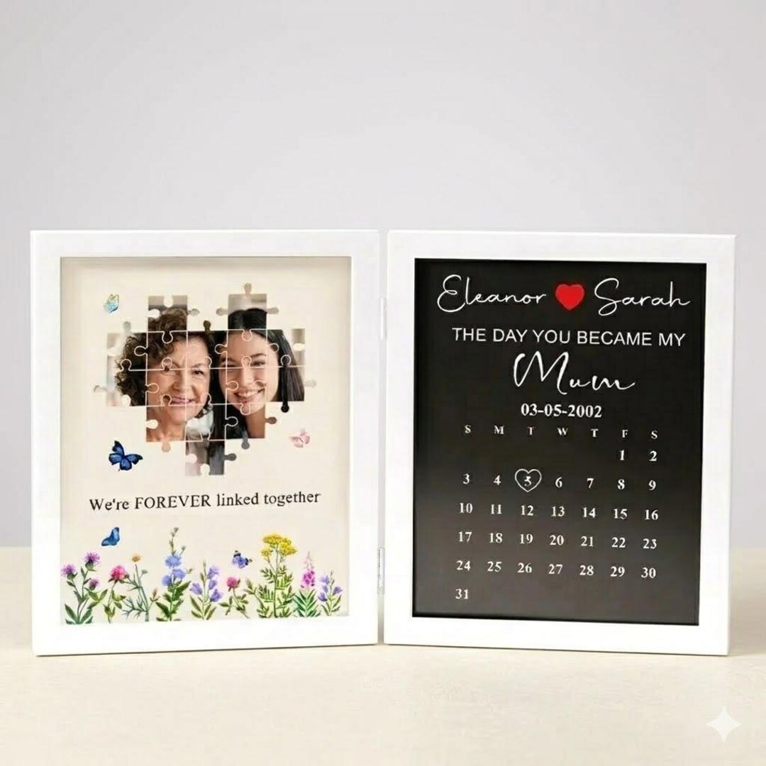The Day You Became Mom Frame, Personalized New Mom Gift, Custom Text ...