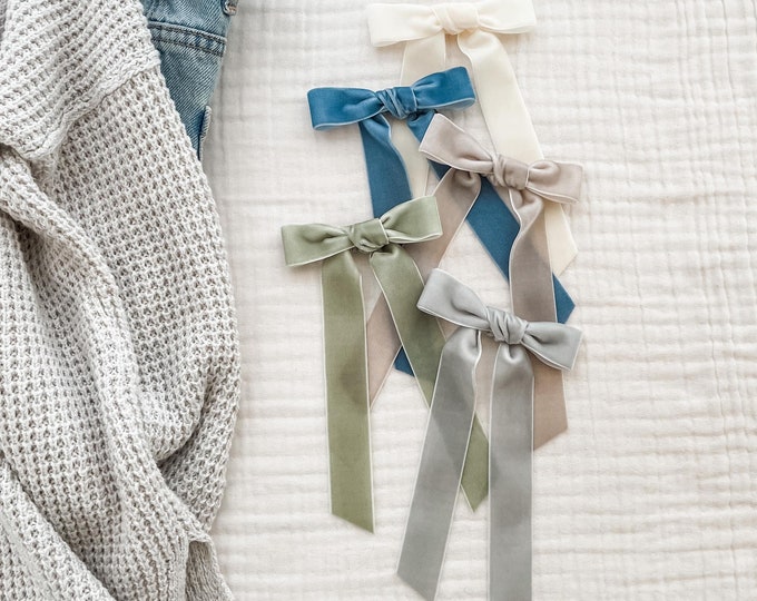 Sweater Knit Hair Bows, Chunky Sweater Hair Bows, Knit Hair Bows ...
