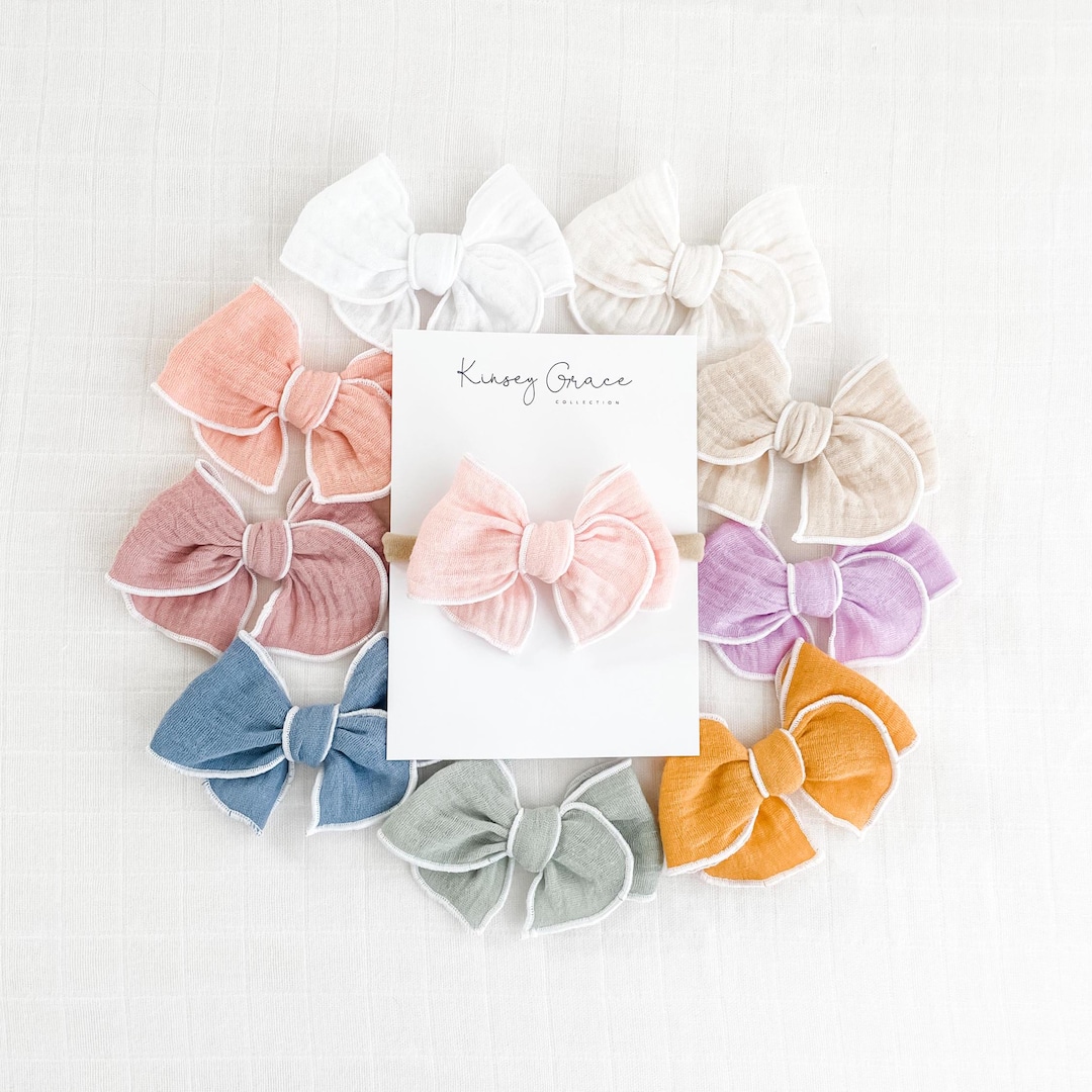 Girls Fable Bows, Baby Girl Headband, Baby Bows, Baby Headband, Girls ...