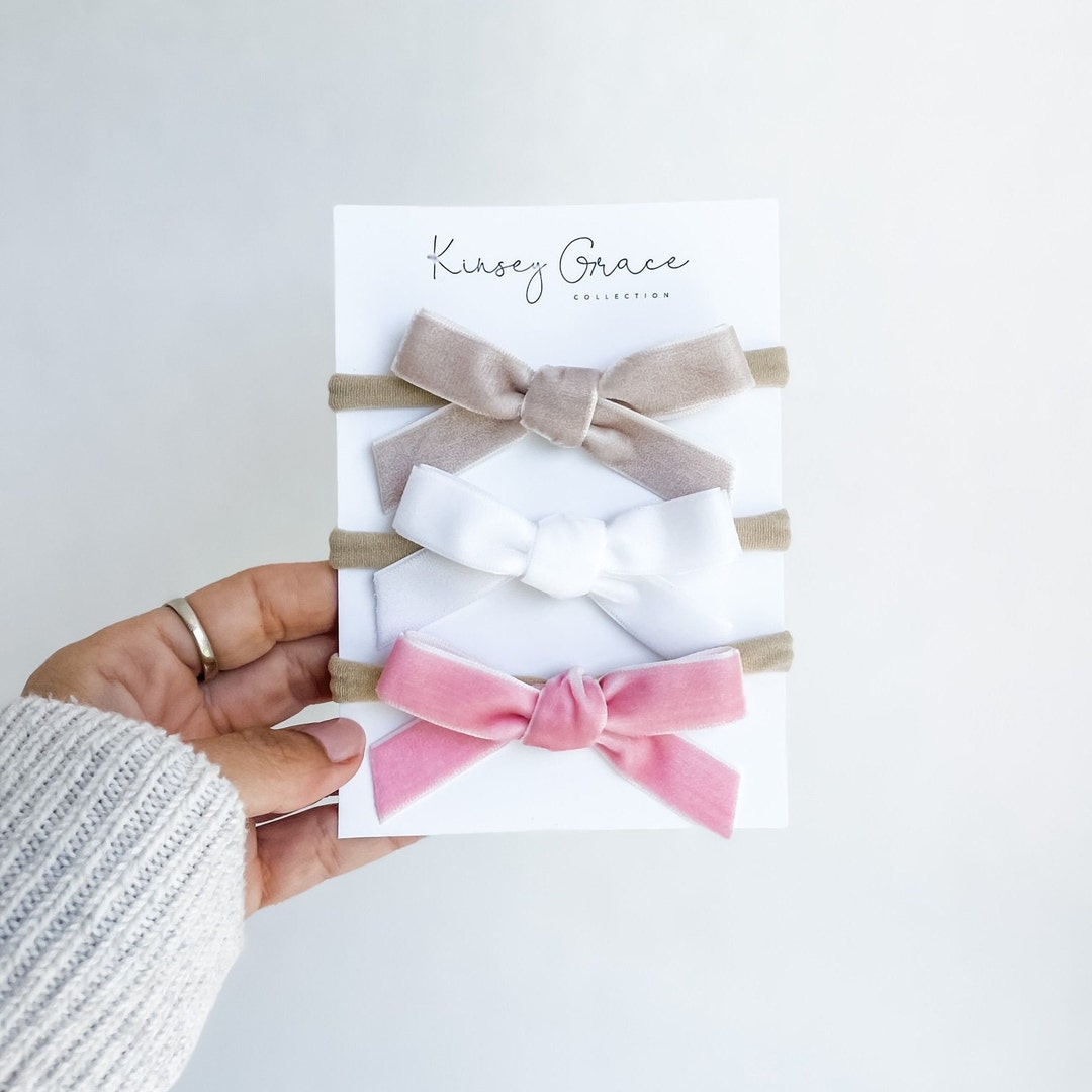Girls Hair Bow Set, Baby Girl Bows, Baby Headband Set, Newborn Headband ...