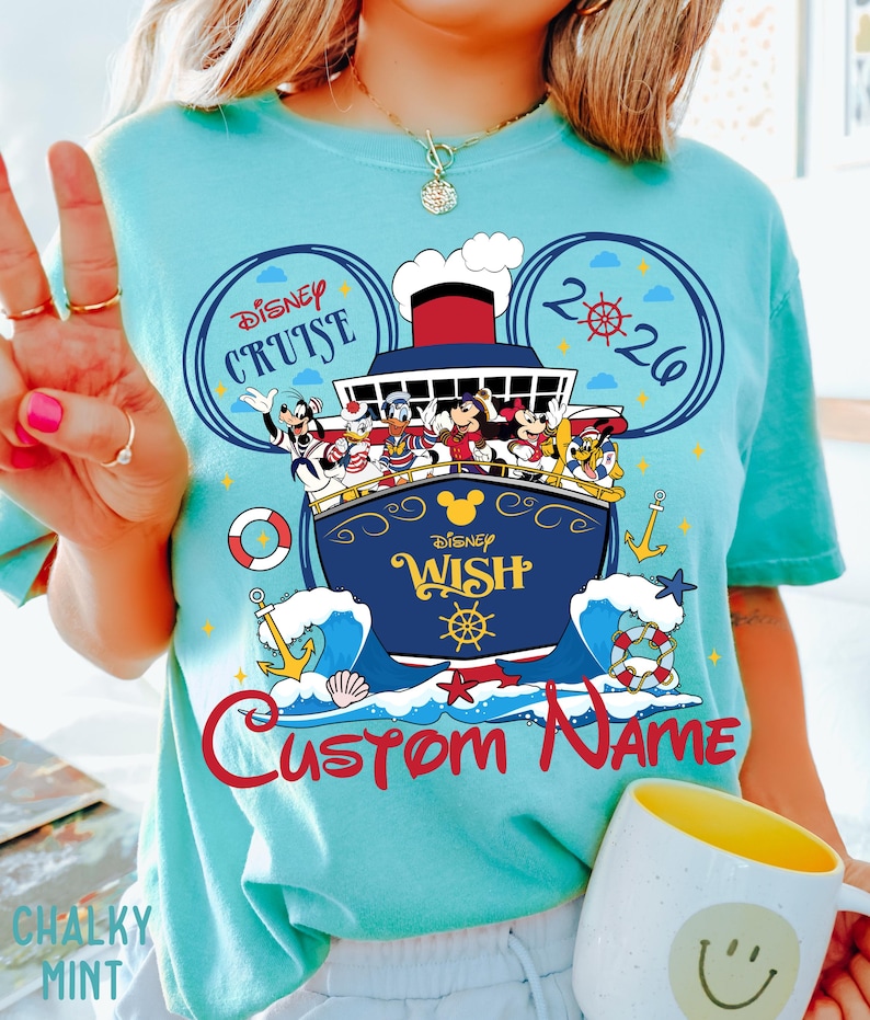 Comfort Colors® Mickey Minnie Cruise Disney Shirt, Custom Disney 2026 ...