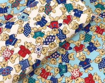 Teddy bear flannel | Etsy