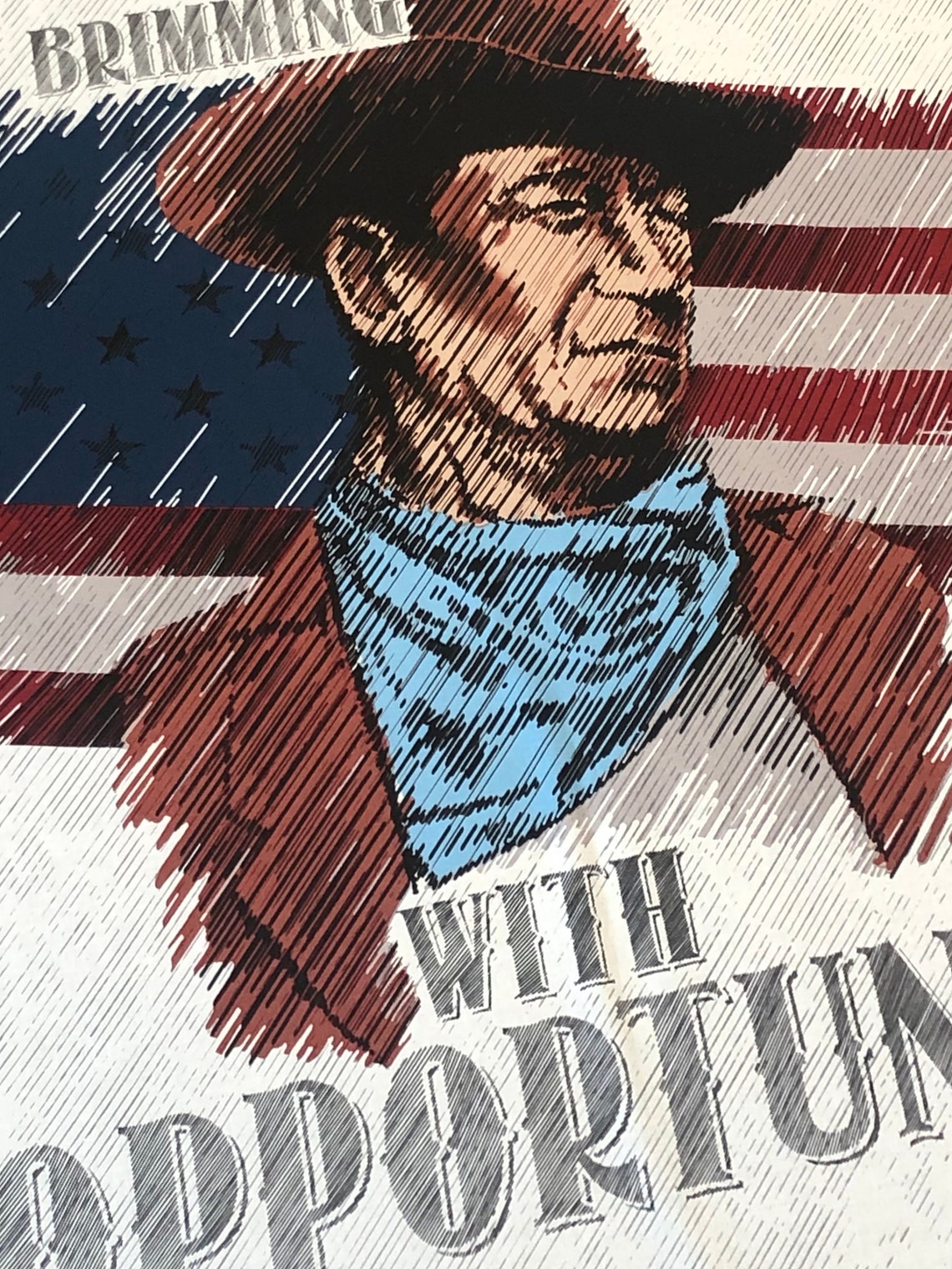 American John Wayne Fabric Panel by Riley Blake Ready to - Etsy