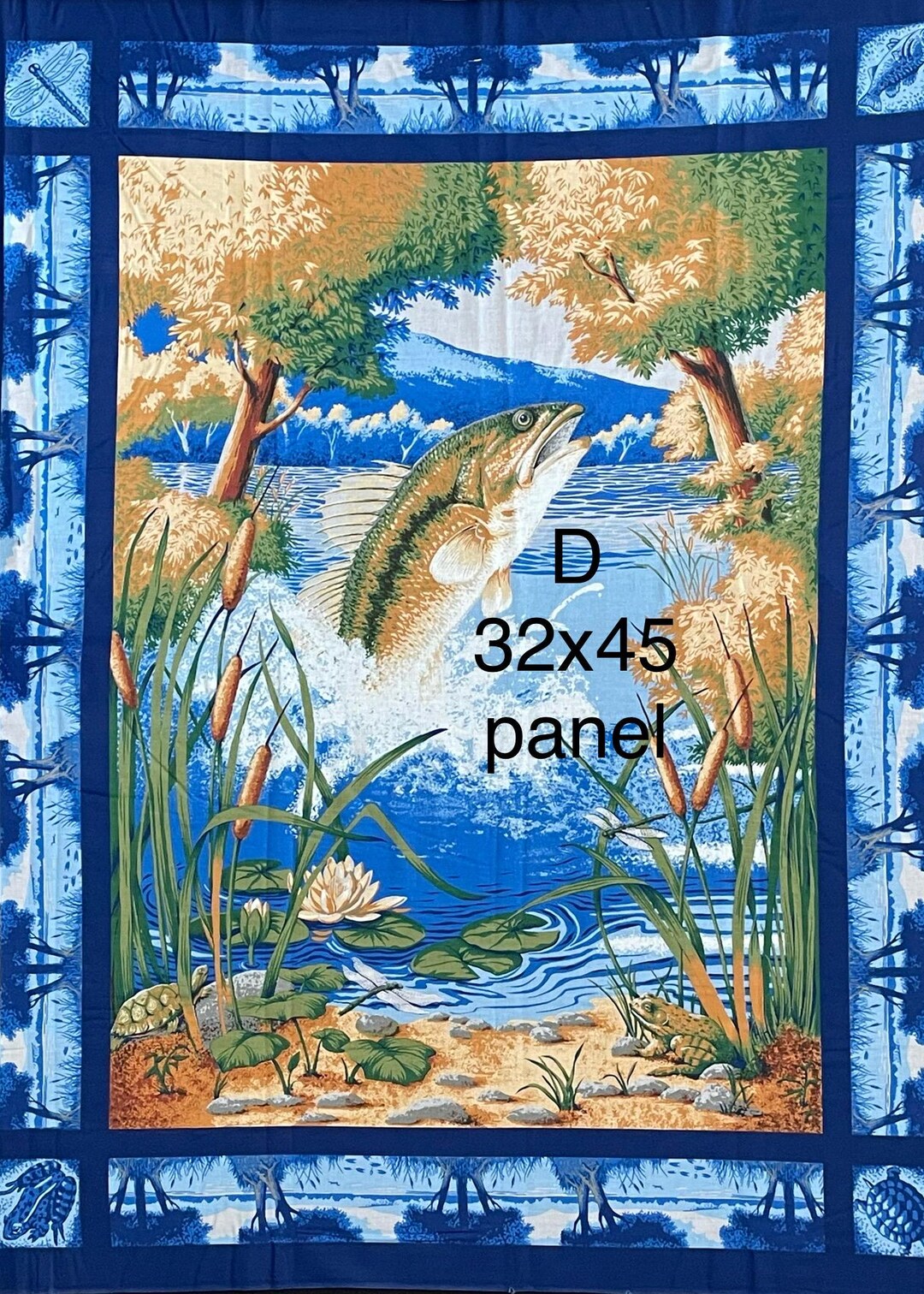 Fishing Trout Fabric Panel, Wildlife Fish, Tournament Beaver Lake Fish ...